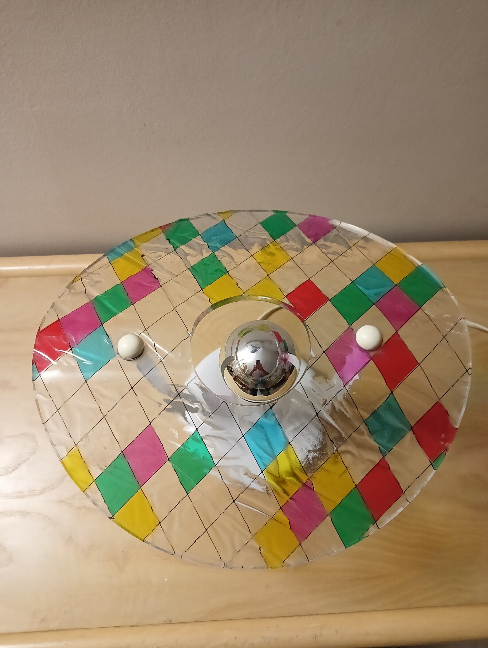 Pop Art Colored Plexiglass Table Lamp Made in Italy 1980s - Etsy