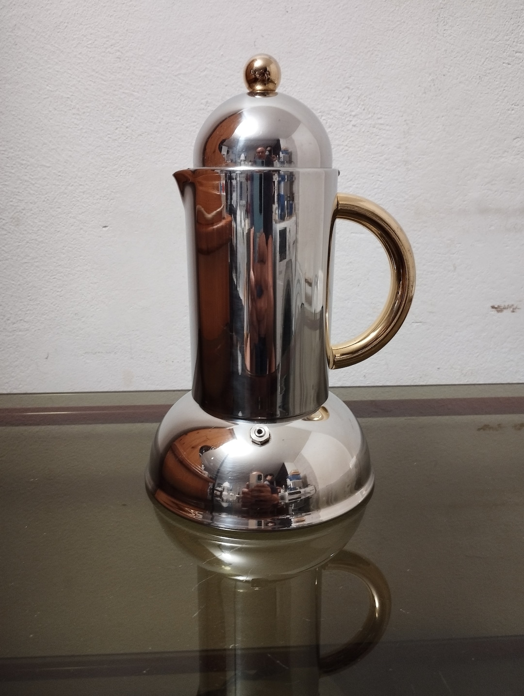 Inoxpran Orchidea Espresso Coffee Maker Stainless Steel 24 Kr Gold ...