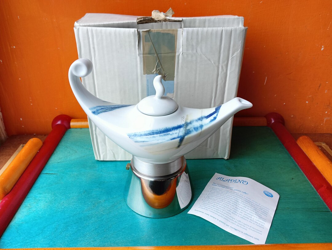 Aladino AMC 3 Cup Espresso Coffee Maker Stainless Steel New Made in ...