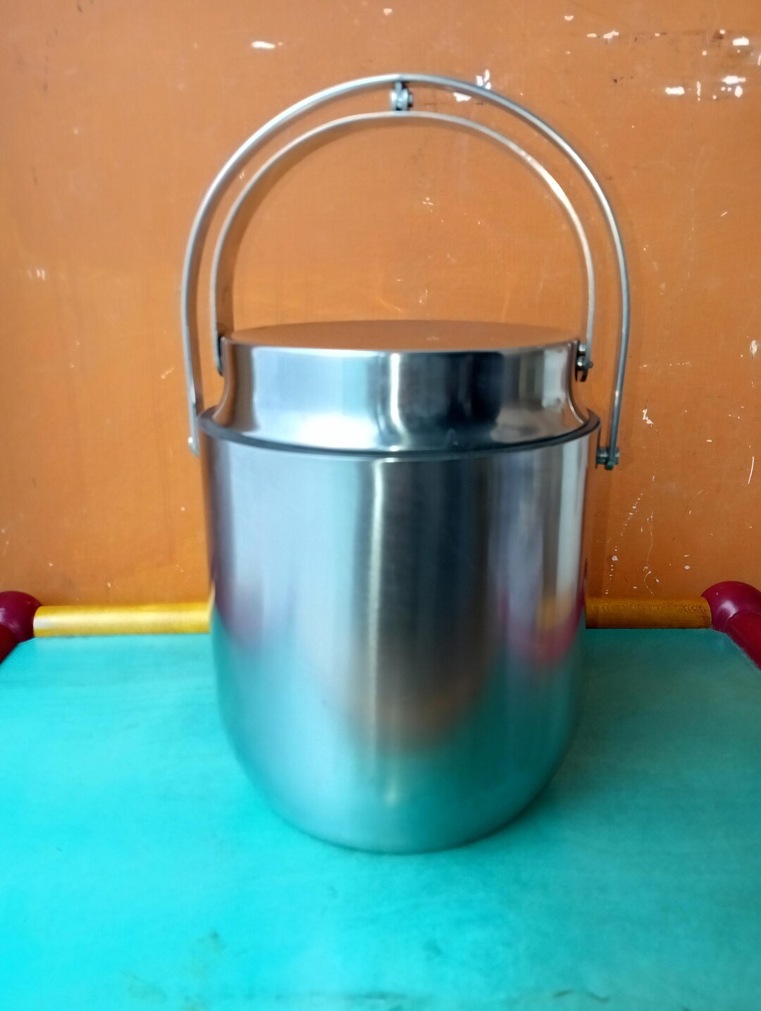 Alessi Hermetic Ice Bucket 18/10 Stainless Steel Designer Carlo Mazzeri ...
