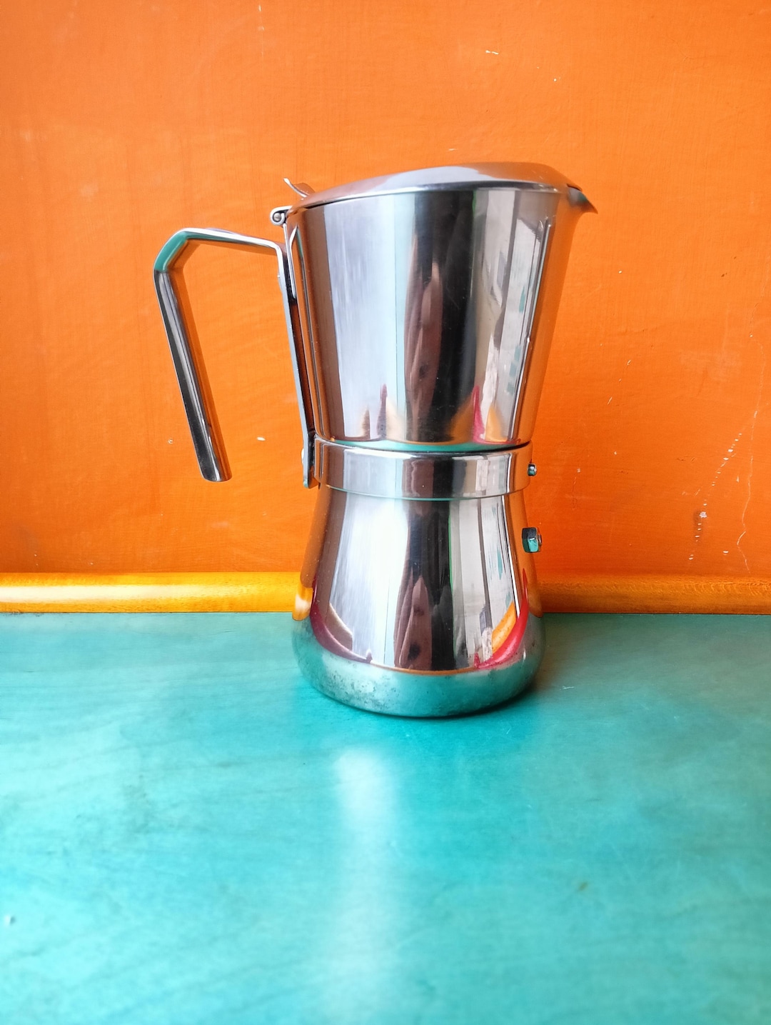 Caffettiera Espresso Carlo Giannini 3/6 Tazze Giannina Acciaio Inox 18/ ...