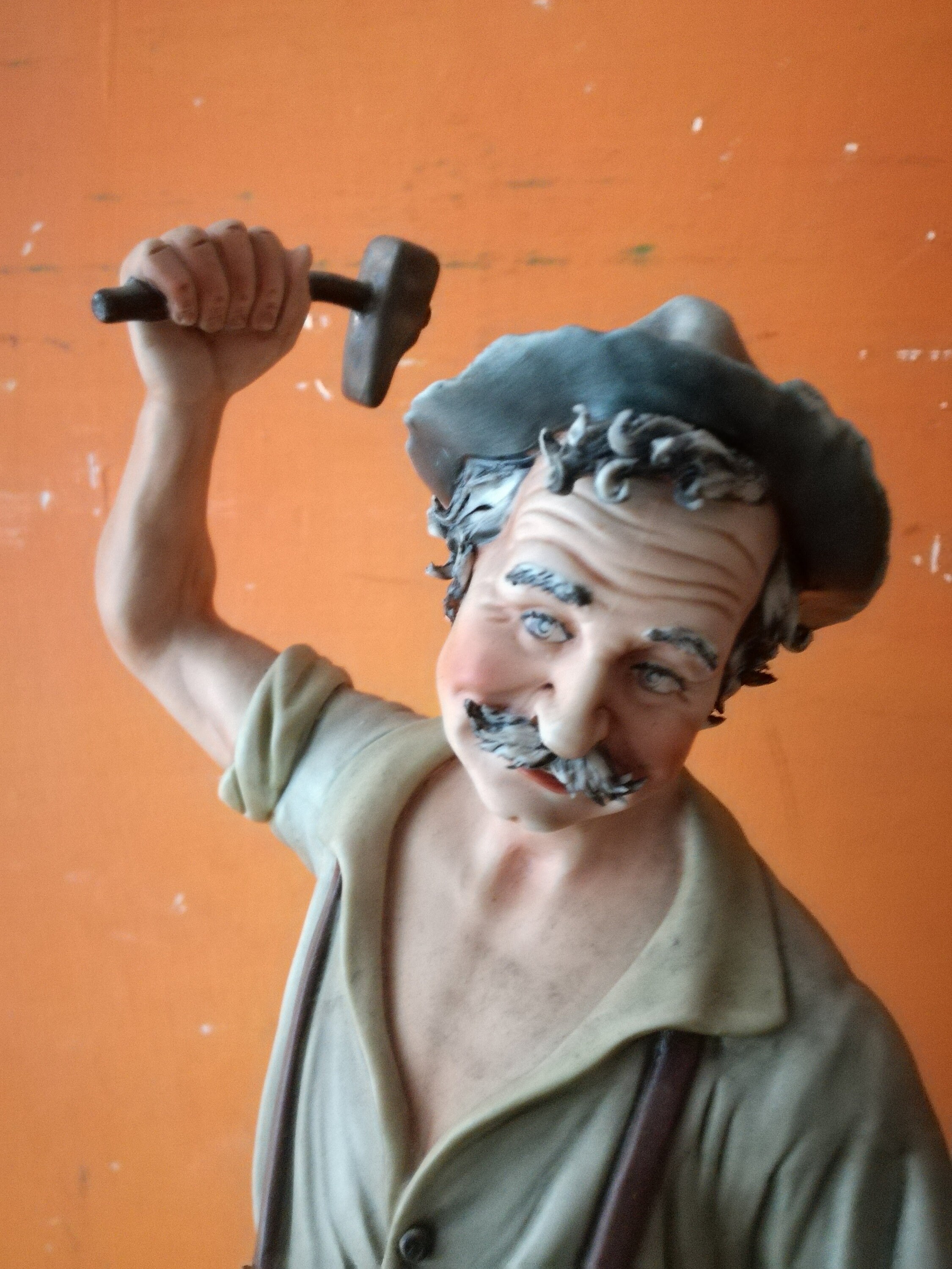 Capodimonte Porcelain Rori Figure Blacksmith Signed Realistic Authentic ...