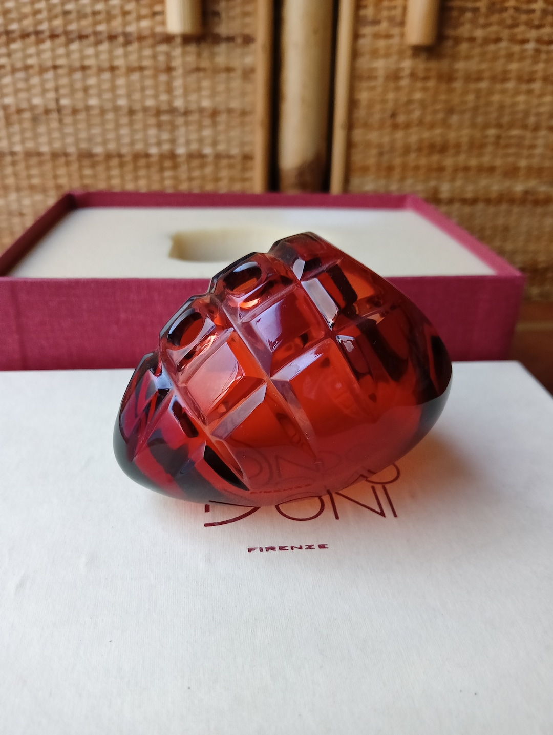 Mario Cioni Alien Tondo Crystal Vase Doni Firenze Made in Italy - Etsy