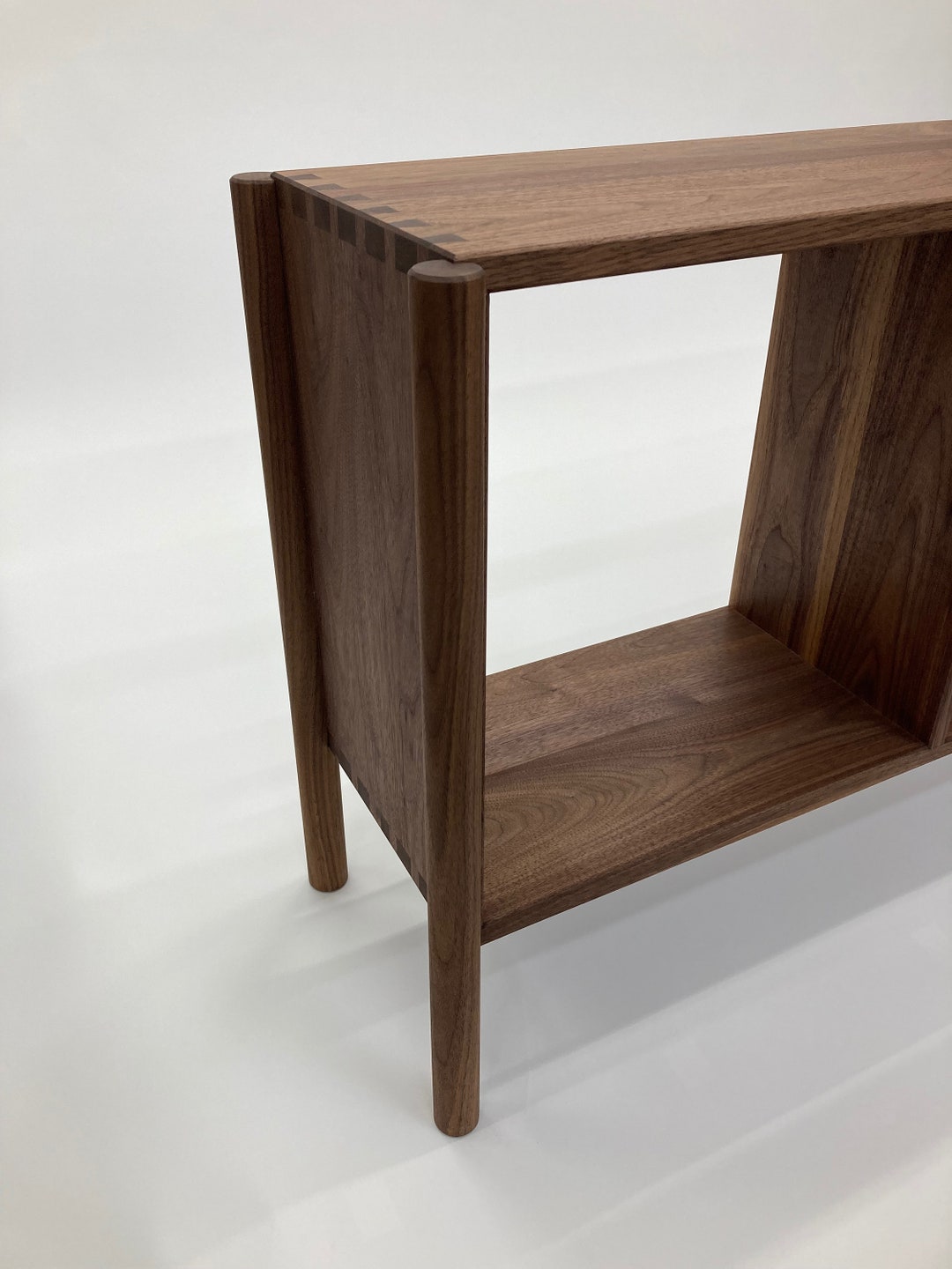 Walnut Bookshelf Low, 52" - Etsy