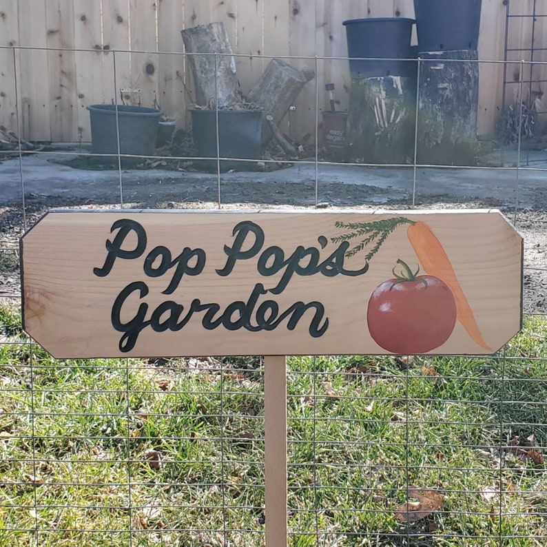 Grandpas Garden Sign Grandmas Garden Sign Pops Garden Sign - Etsy