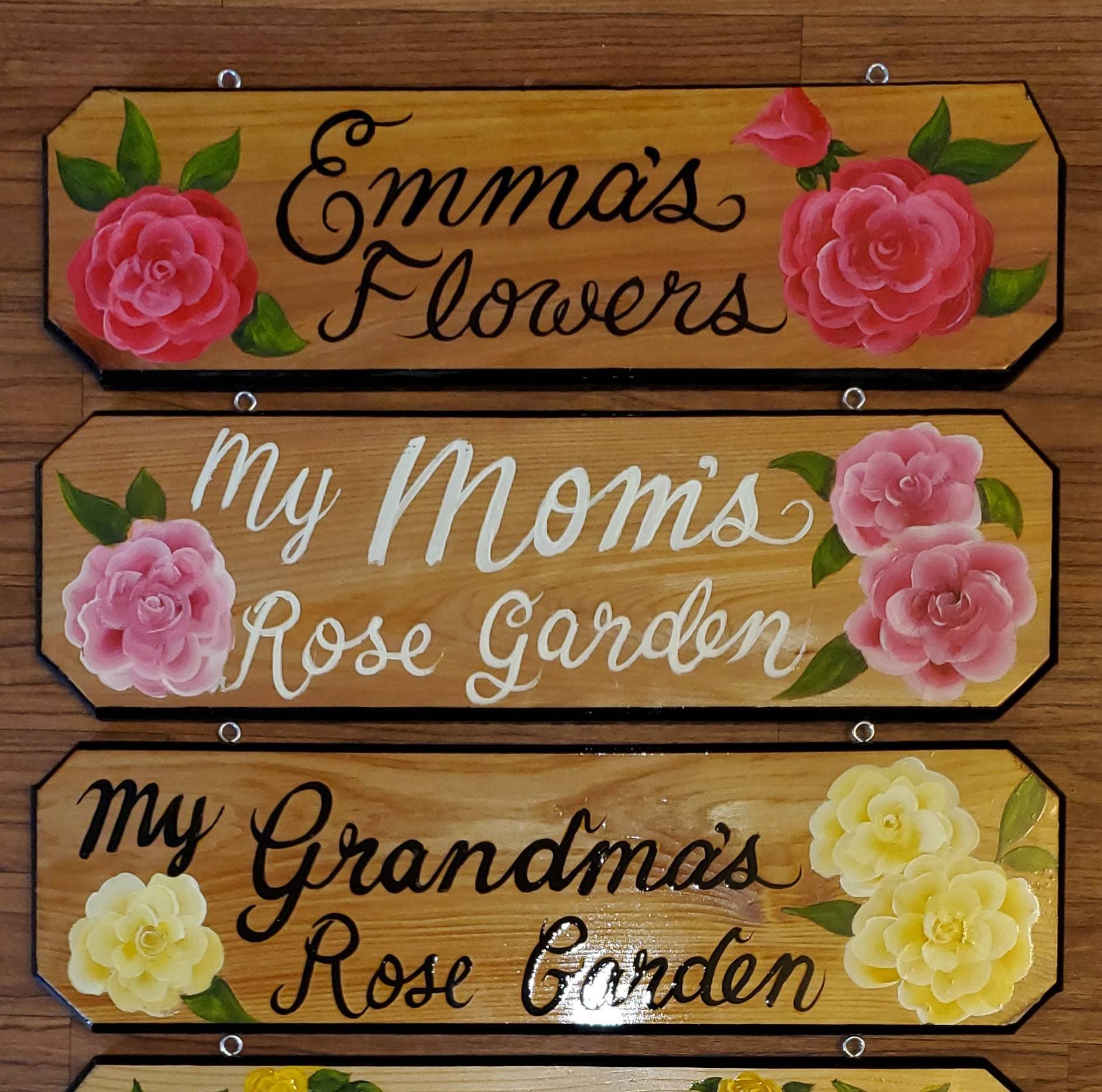 Rose Garden Rose Flower Garden Personalized Rose Garden Signs | Etsy