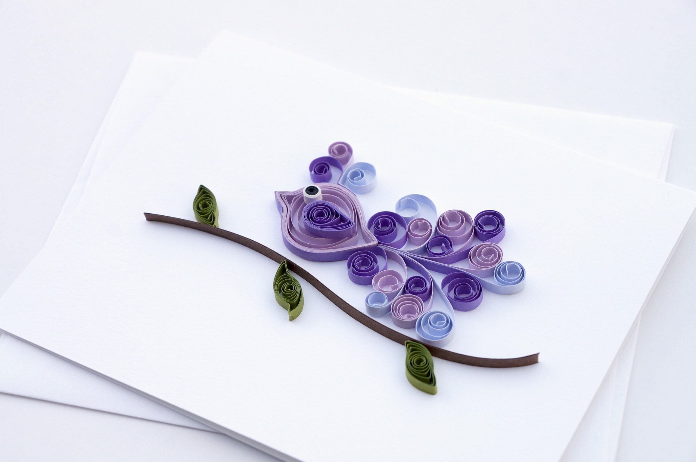 Quilled Bird Fancy Bird Card Quilled Card Paper Quilling Etsy Canada