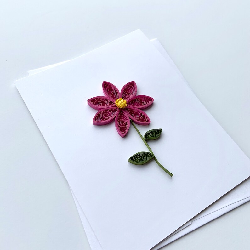 Daisy Card Quilled Card Paper Quilling Art Handmade Card - Etsy