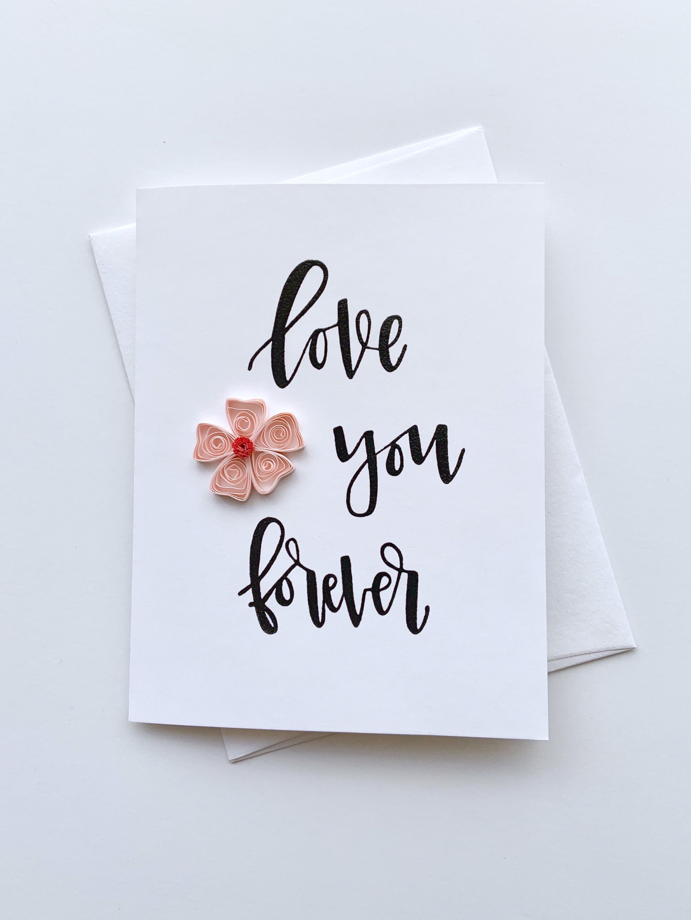 Heart Card Anniversary Card Just Because Card I Love You Card ...