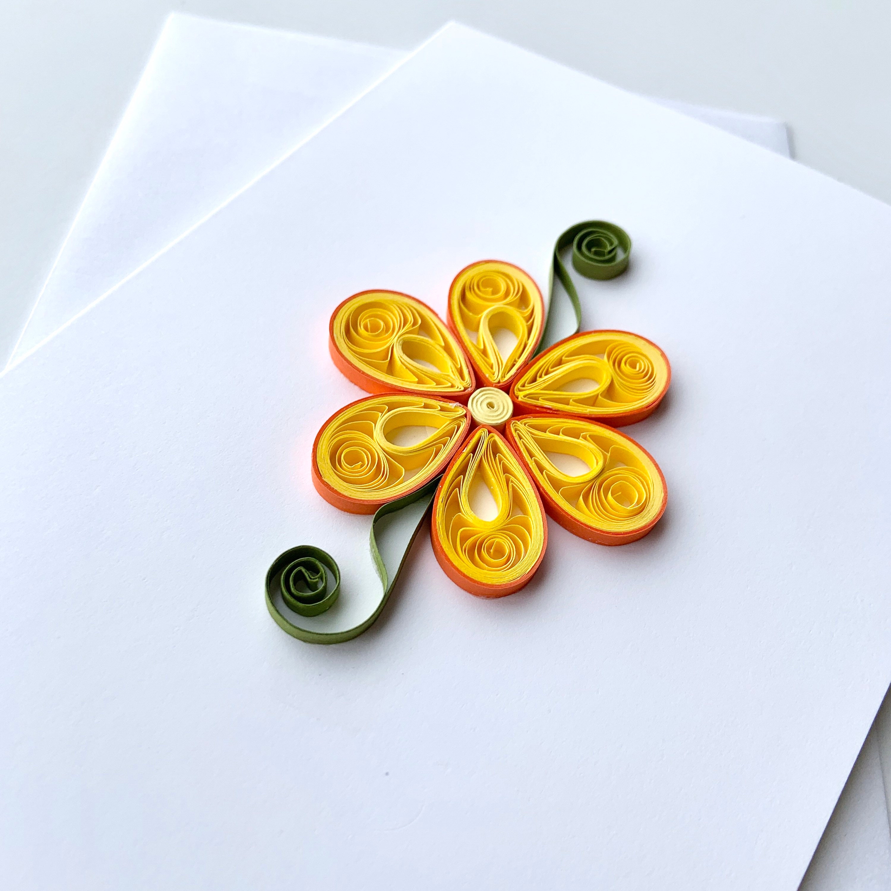 Flower Card Quilled Card Quilling Paper Art Blank Card - Etsy Canada