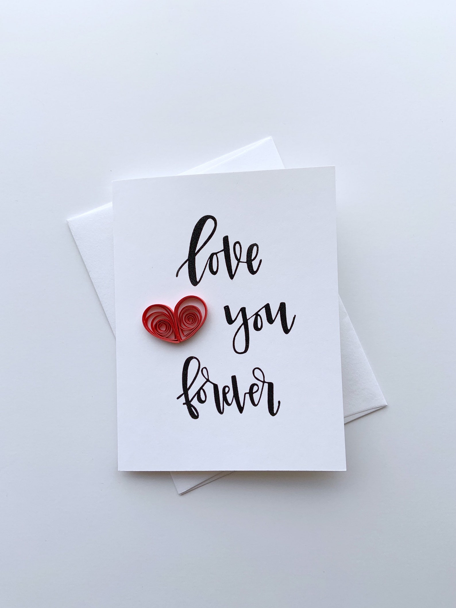 Heart Card | Anniversary Card | Just Because Card | I Love You Card ...