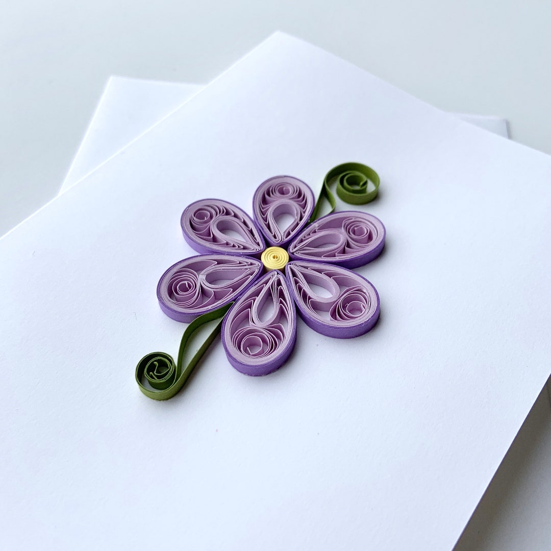 Flower Card | Quilled Card | Quilling Paper Art | Blank Card | Just ...