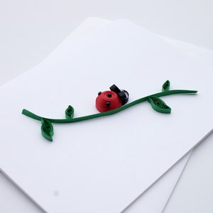 Handmade Card |quilled Card| Paper Quilling Paper Art | Ladybug Card ...