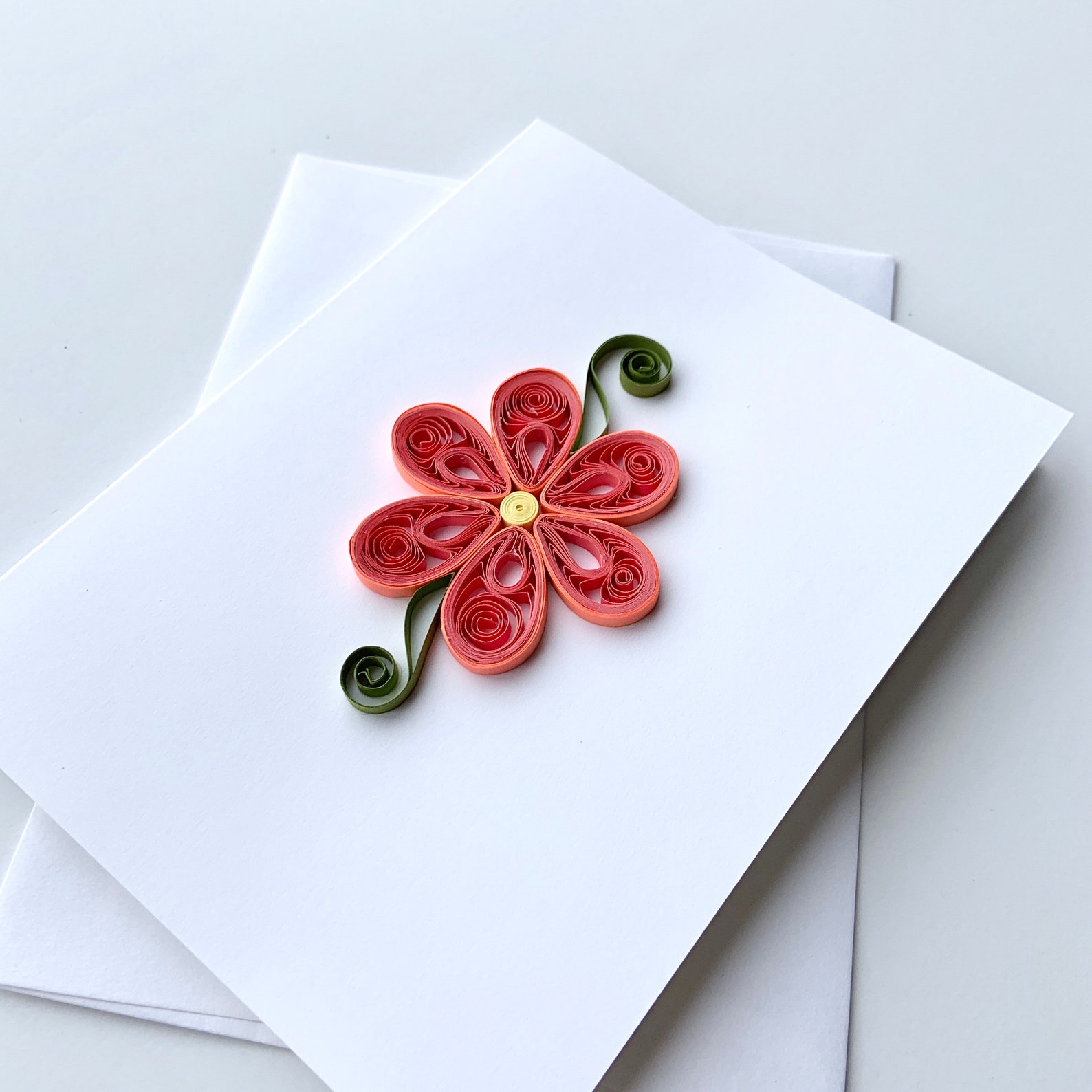 Flower Card Quilled Card Quilling Paper Art Blank Card - Etsy Canada
