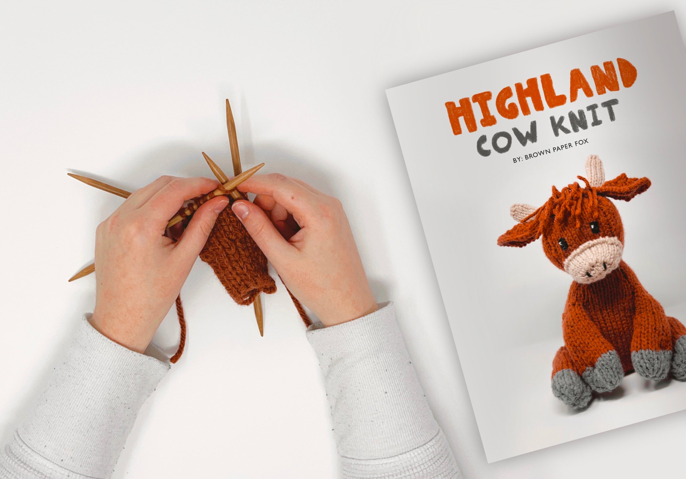 Highland Cow Knitting Pattern - Etsy
