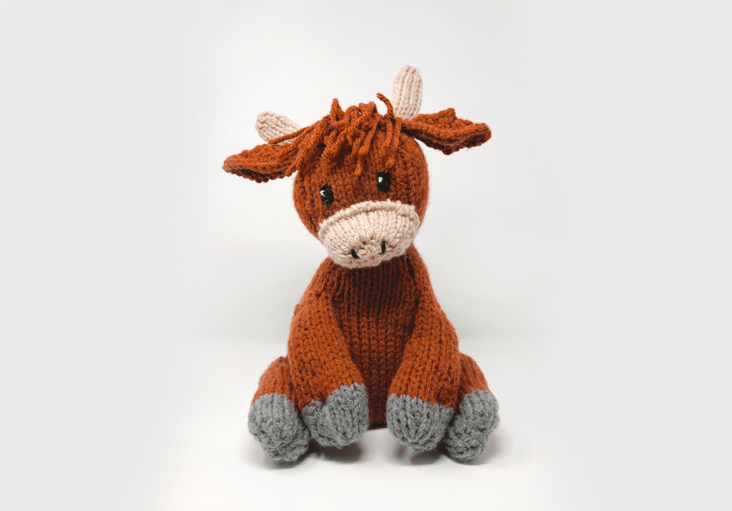 Highland Cow Knitting Pattern - Etsy