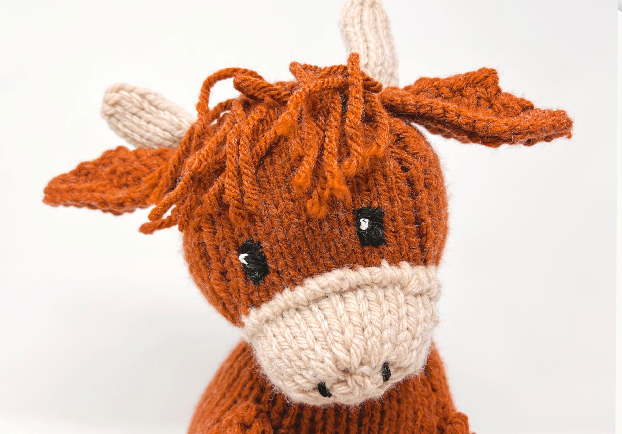 Highland Cow Knitting Pattern - Etsy UK
