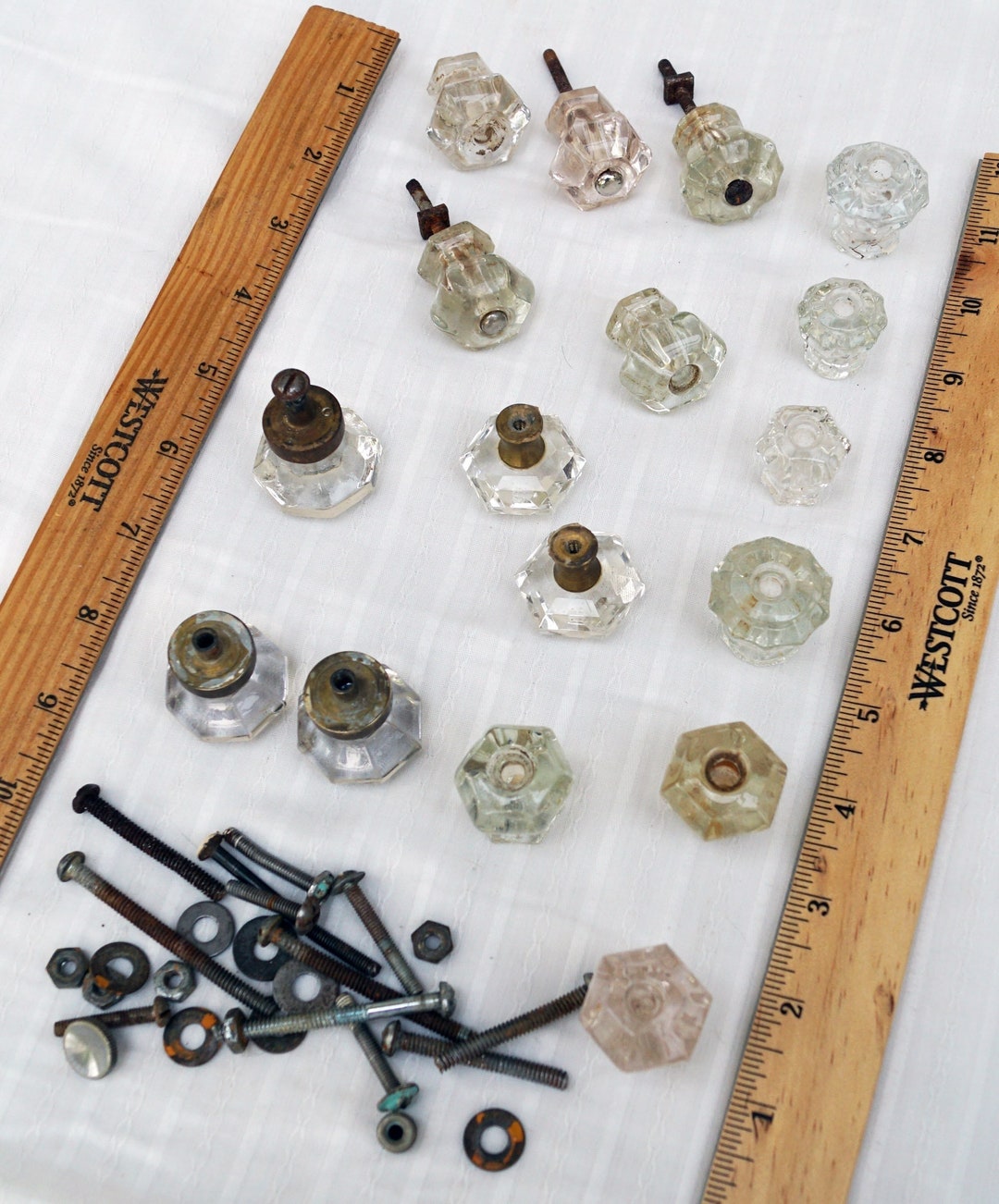 CLEAR GLASS PULLS for Late 1800s to Early 1900s Dressers, Cupboards ...