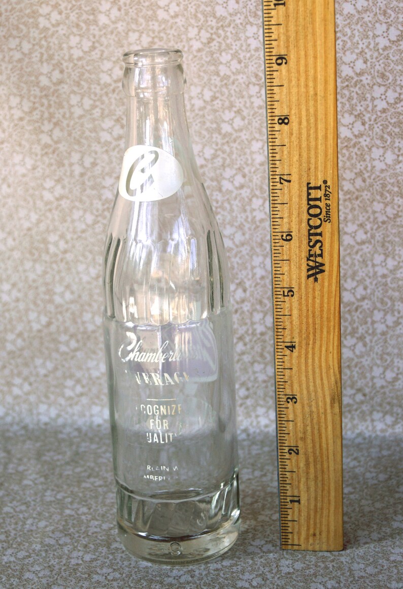 Vintage CHAMBERLAIN SODA POP Bottle Embossed and Painted | Etsy