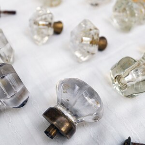 CLEAR GLASS PULLS for Late 1800s to Early 1900s Dressers, Cupboards ...