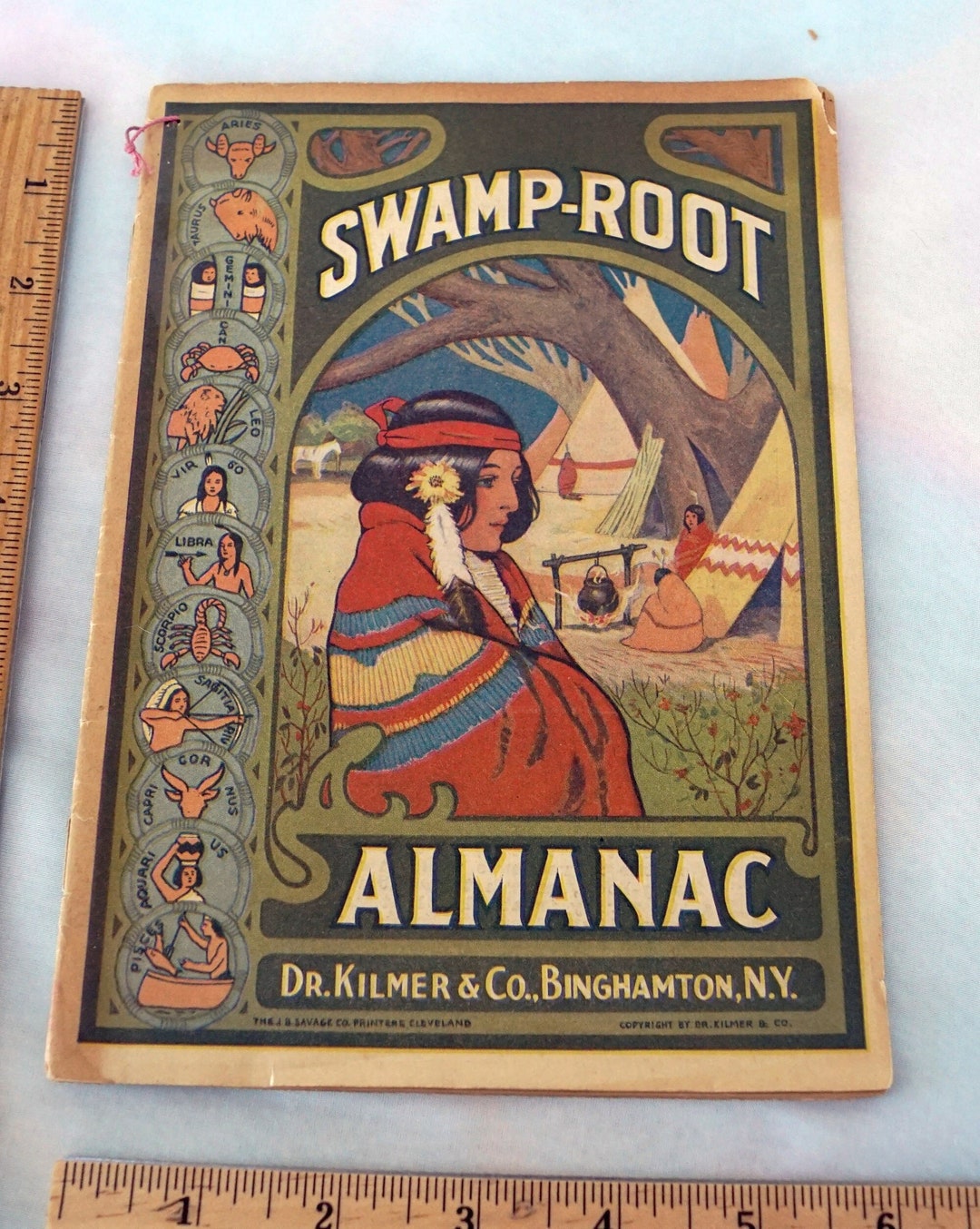 1929 SWAMP-ROOT ALMANAC by Dr. Kilmer & Co. Binghamton, N.Y. a ...