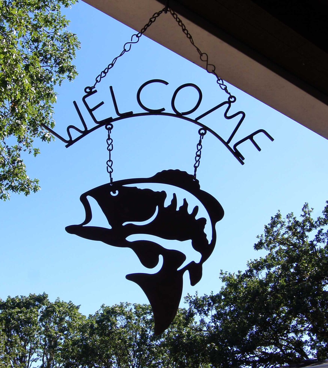 FISH WELCOME SIGN Metal Western Farm or Rustic - Etsy
