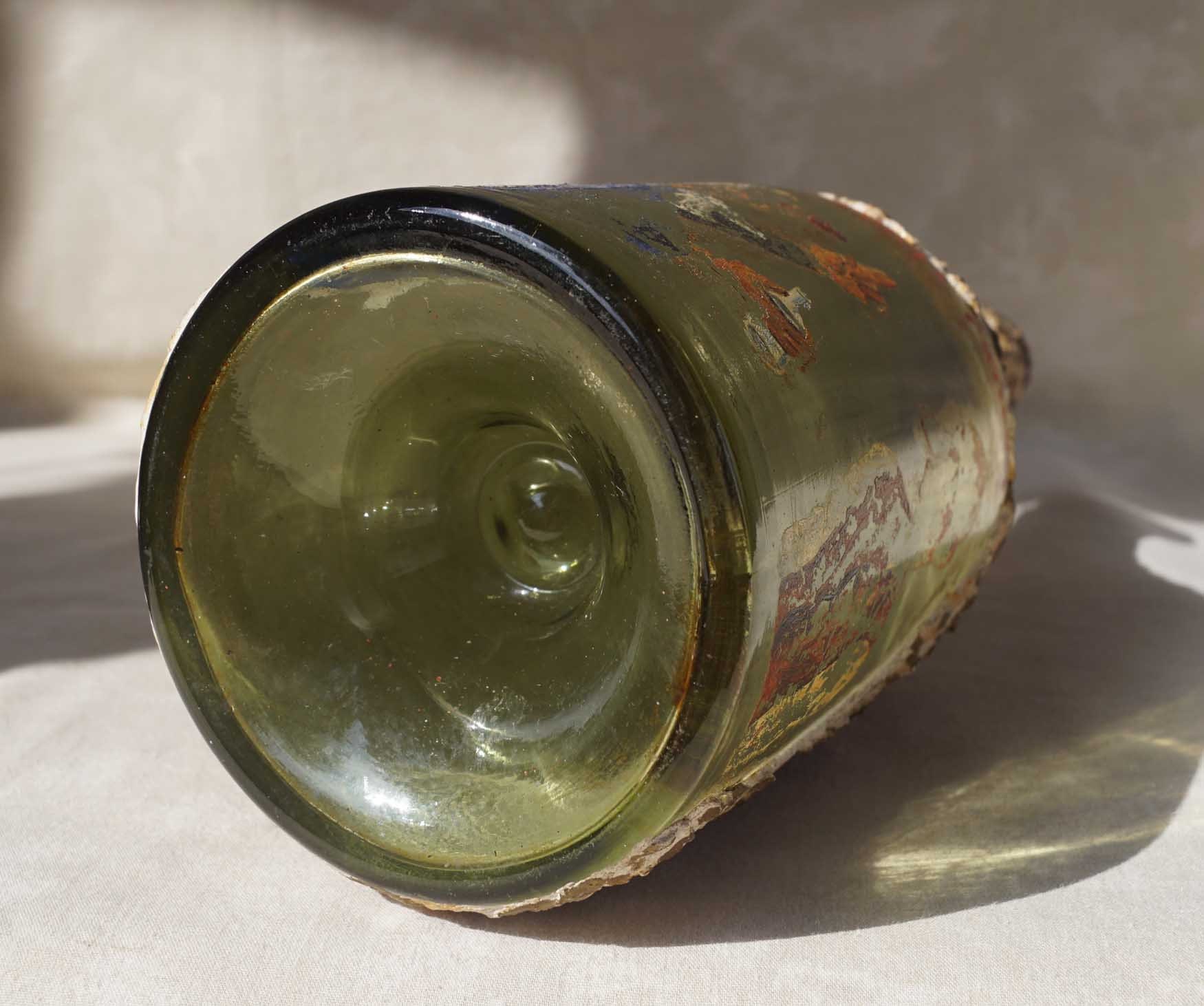 UNUSUAL WHISKEY BOTTLE With Kick-up Base and Applied Covering - Etsy