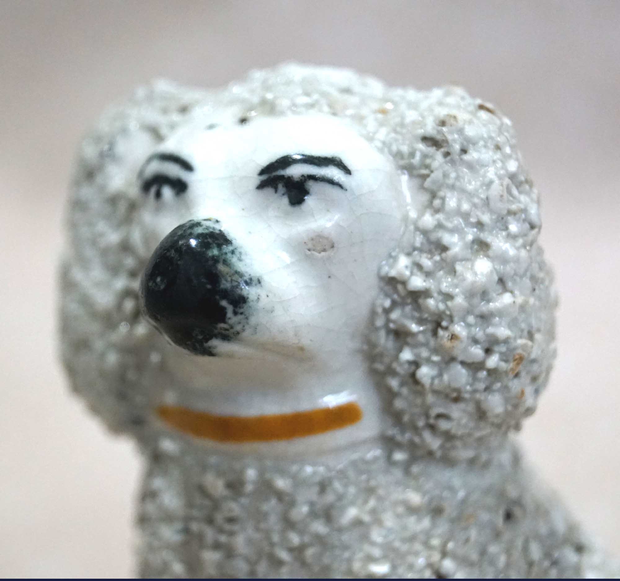 Antigua Inglaterra STAFFORDSHIRE POODLE Estatua de porcelana | Etsy