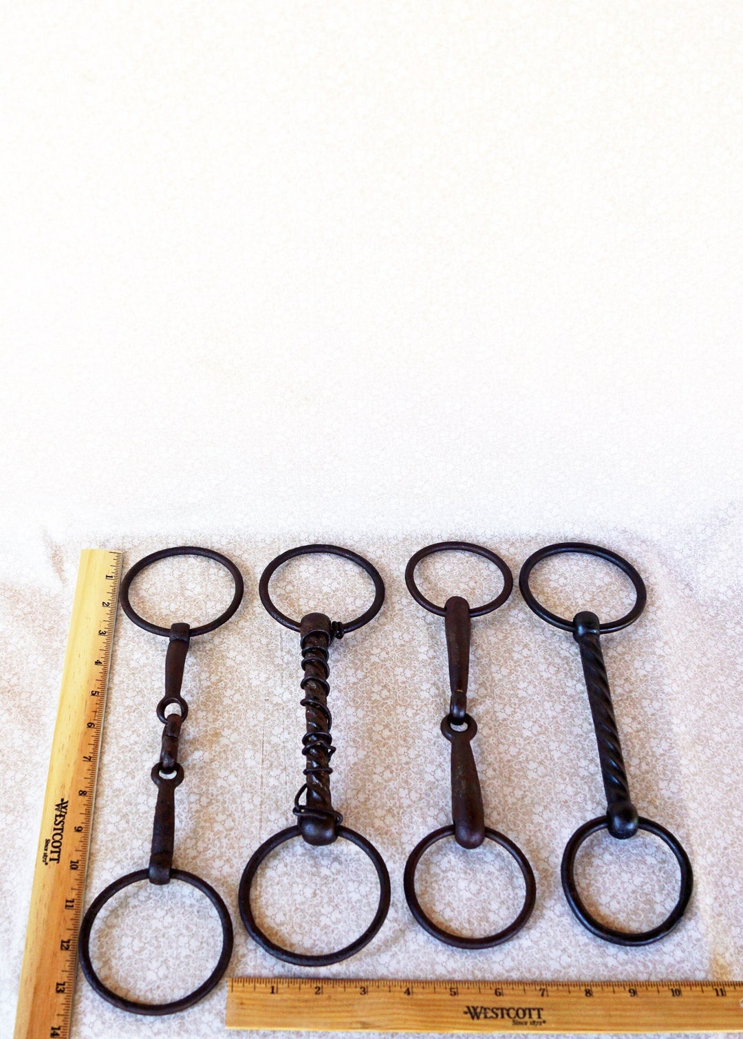 Four LARGE HORSE SNAFFLE Antique Bits Great Country Décor: - Etsy
