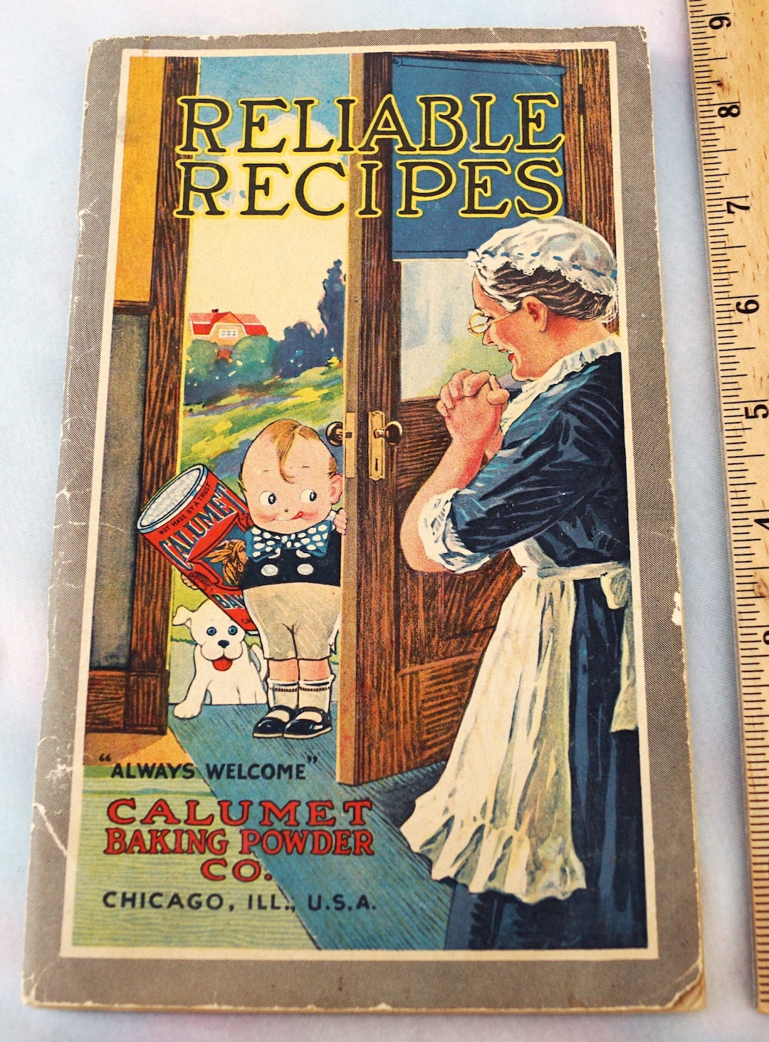 76 Page CALUMET RECIPE ADVERTISING Booklet “reliable Recipes”- the 1930 ...