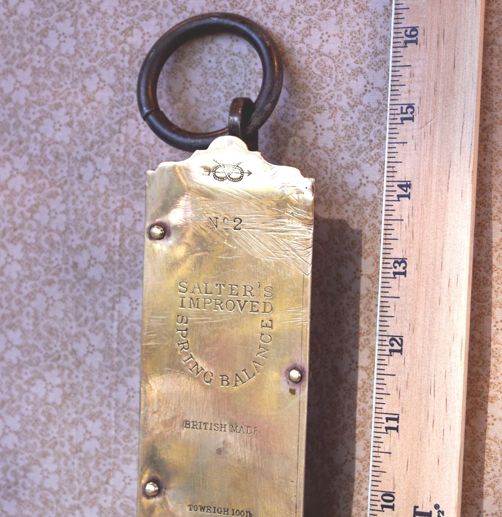 Antique SALTER'S Improved SPRING BALANCE Brass Face Scale | Etsy
