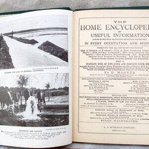 1903 the HOME ENCYCLOPEDIA of Useful INFORMATION-A Guide to Success, twelve Great Books in One ...