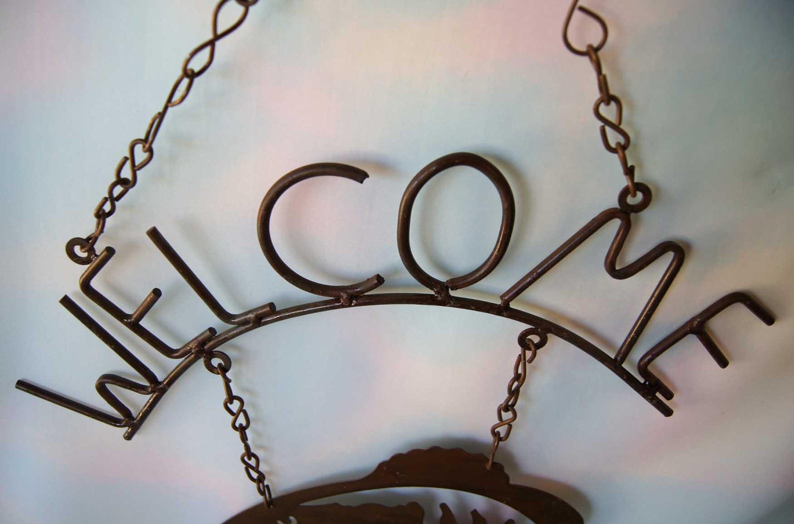 FISH WELCOME SIGN Metal Western Farm or Rustic - Etsy