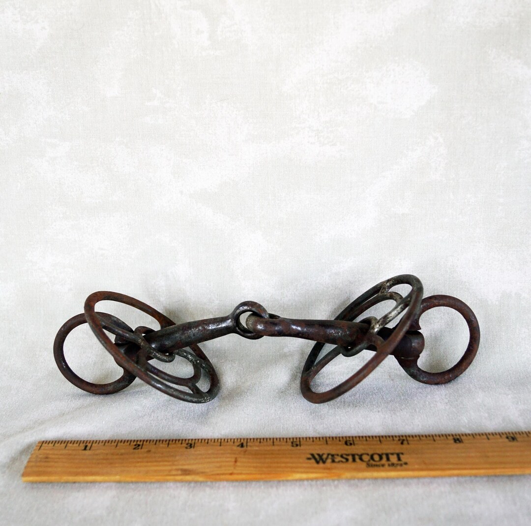 SNAFFLE #1 HORSE Bit-antique With Fancy Cheek Guards: About 70 Year Old ...