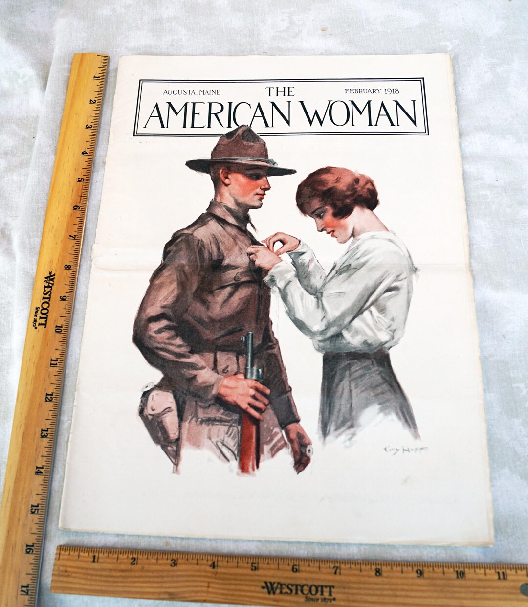 Feb. 1918 THE AMERICAN WOMAN Antique Magazine-over 100 Year Old ...