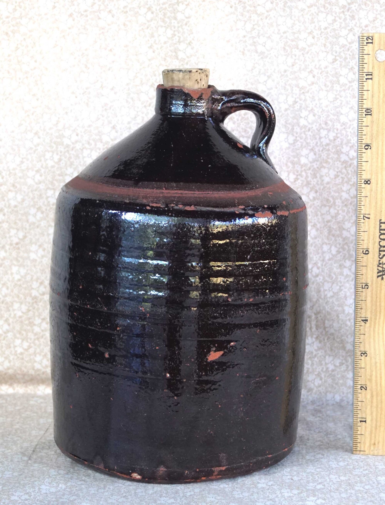 Antique STONEWARE COILED REDWARE Jug: Very Heavy Very Old - Etsy