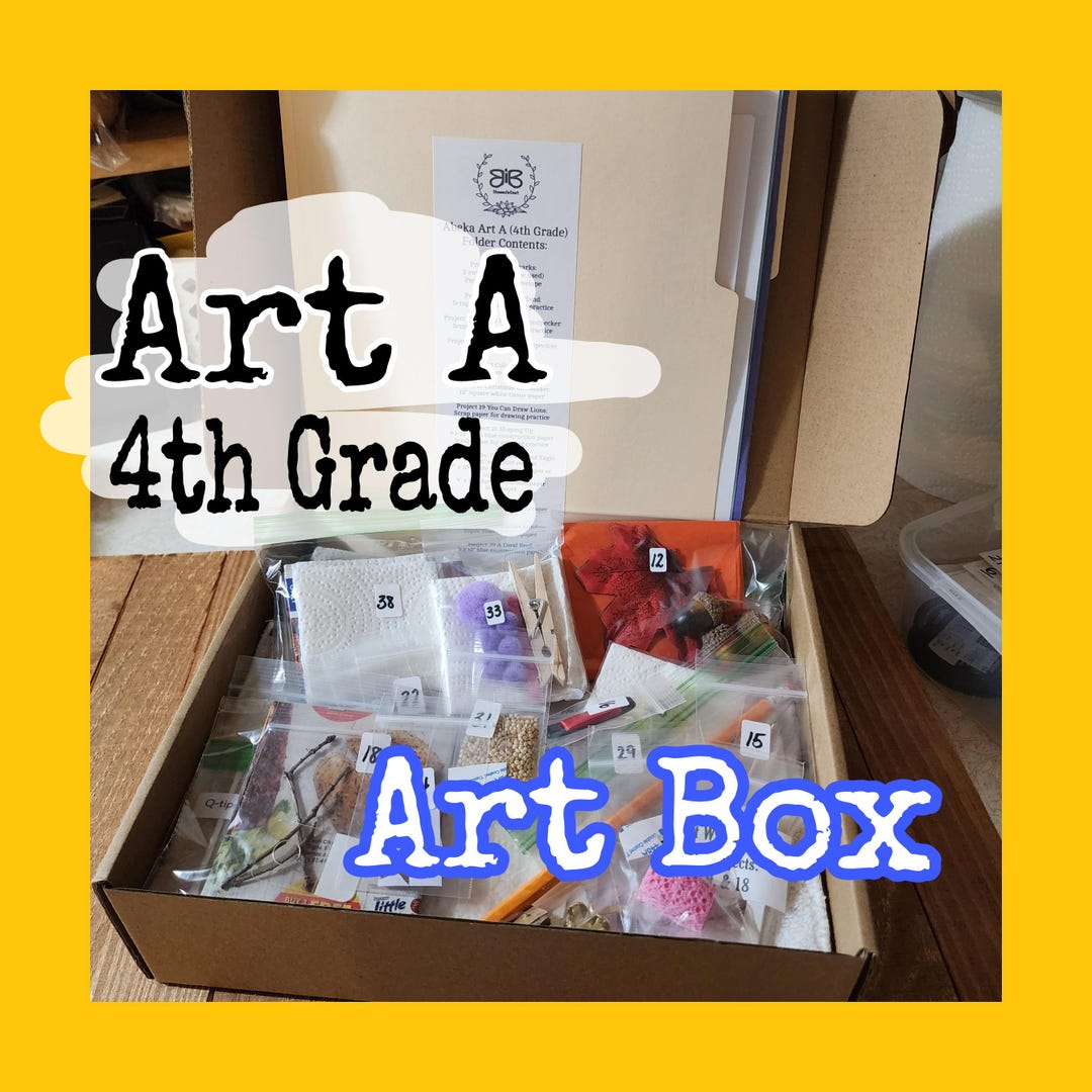 Abeka Art A (4th Grade) Art Supply Kit - Pre-packaged Projects for Entire School Year! - Etsy