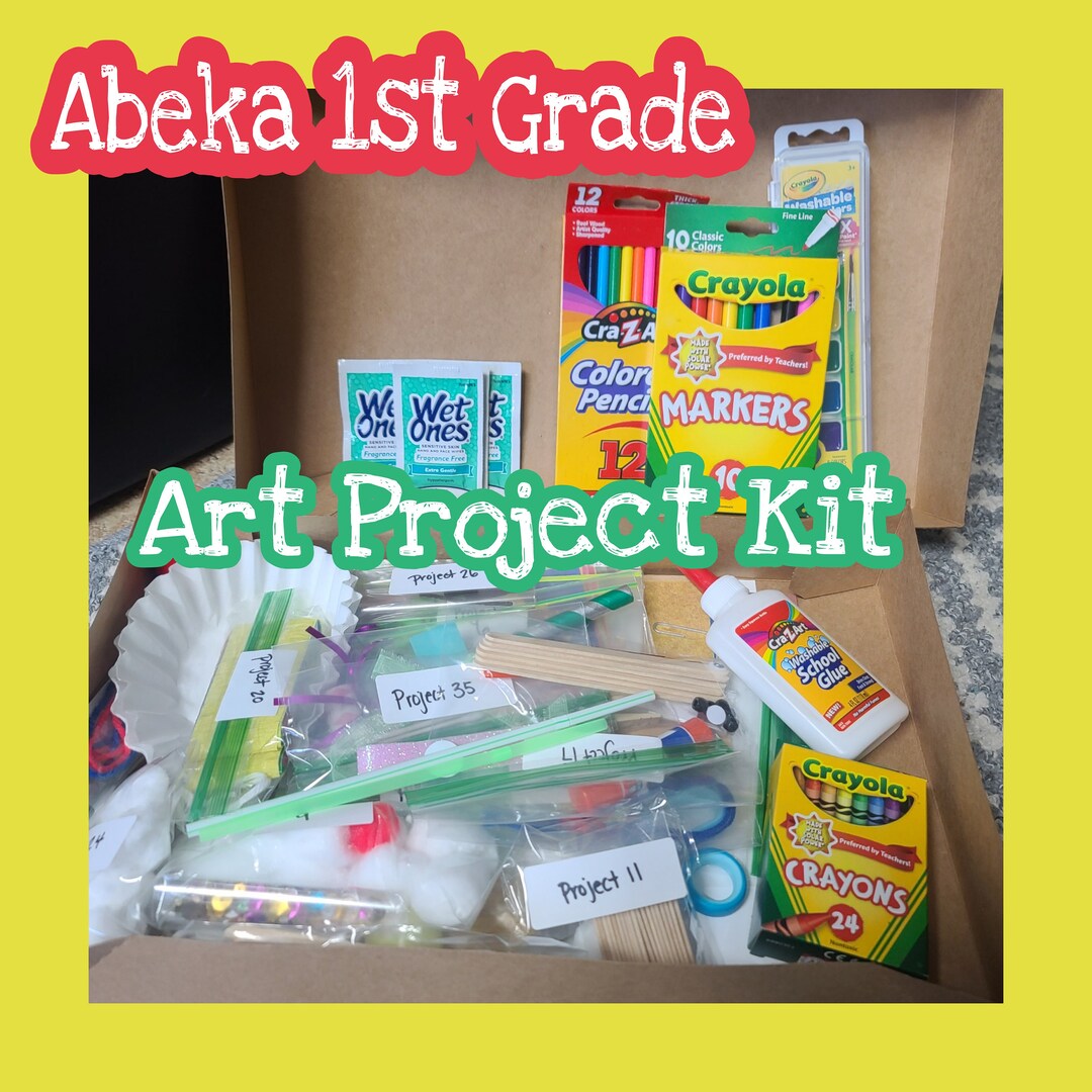 1st Grade Art Box Pre-packaged Projects for the Entire School Year - Etsy UK