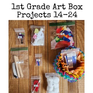 1st Grade Art Box - Pre-packaged Project Supplies for the Entire School Year!! - Etsy