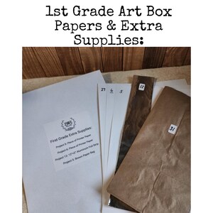 1st Grade Art Box - Pre-packaged Project Supplies for the Entire School Year!! - Etsy