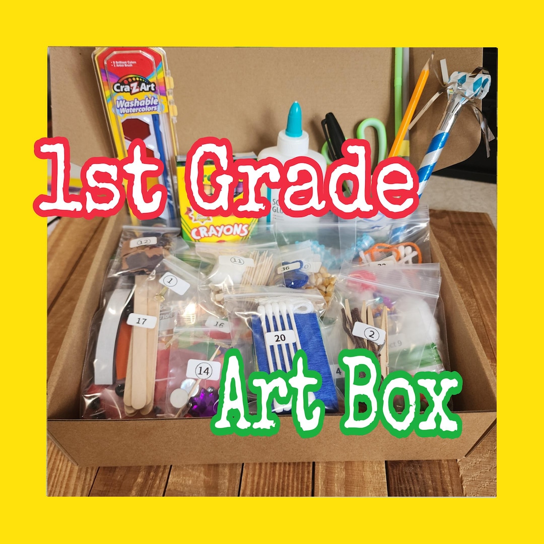 1st Grade Art Box - Pre-packaged Project Supplies for the Entire School Year!! - Etsy
