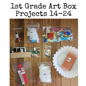 1st Grade Art Box Pre-packaged Project Supplies for the Entire School Year - Etsy