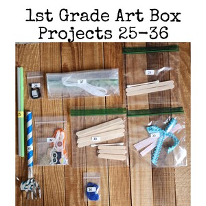 1st Grade Art Box - Pre-packaged Project Supplies for the Entire School Year!! - Etsy