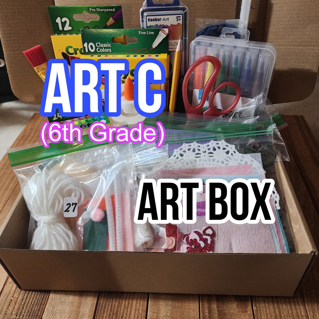 Abeka Art C (6th Grade) Art Kit - Pre-packaged Projects for Entire School Year! Ships - Etsy