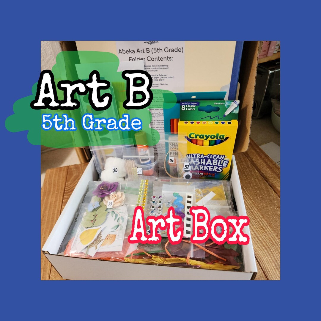 Art B (5th Grade) Art Kit - Pre-packaged Projects for Entire School Year! - Etsy