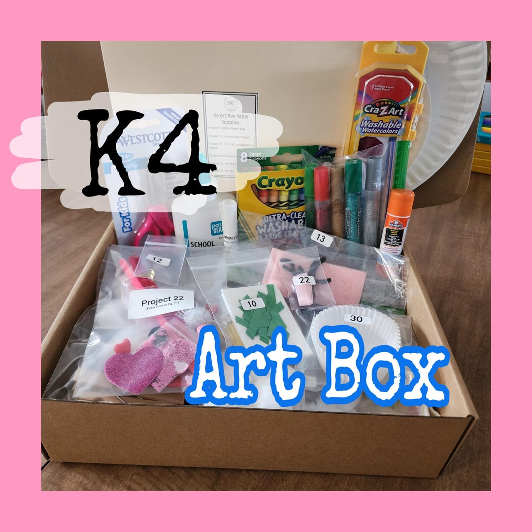 Abeka K4 Art Supply Box -pre-packaged Supplies for the Entire Year ...