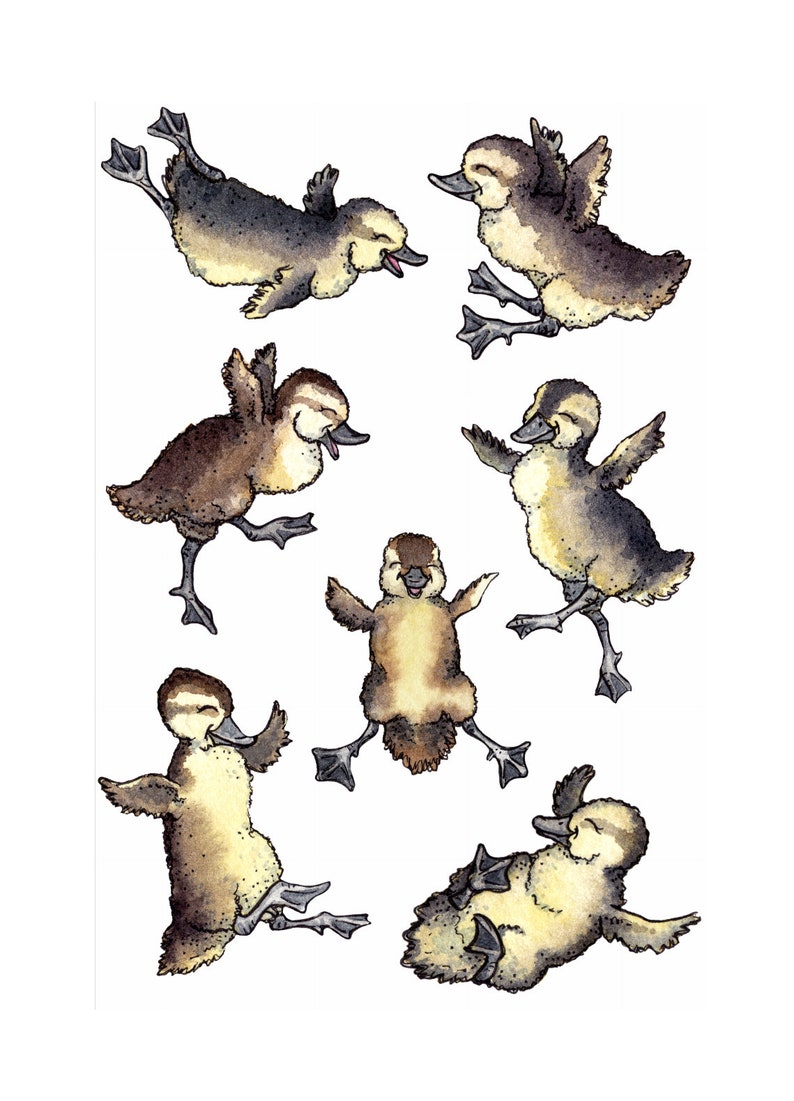 Duckling Planner Stickers Cute Duck Stickers Farm Animal 4H - Etsy