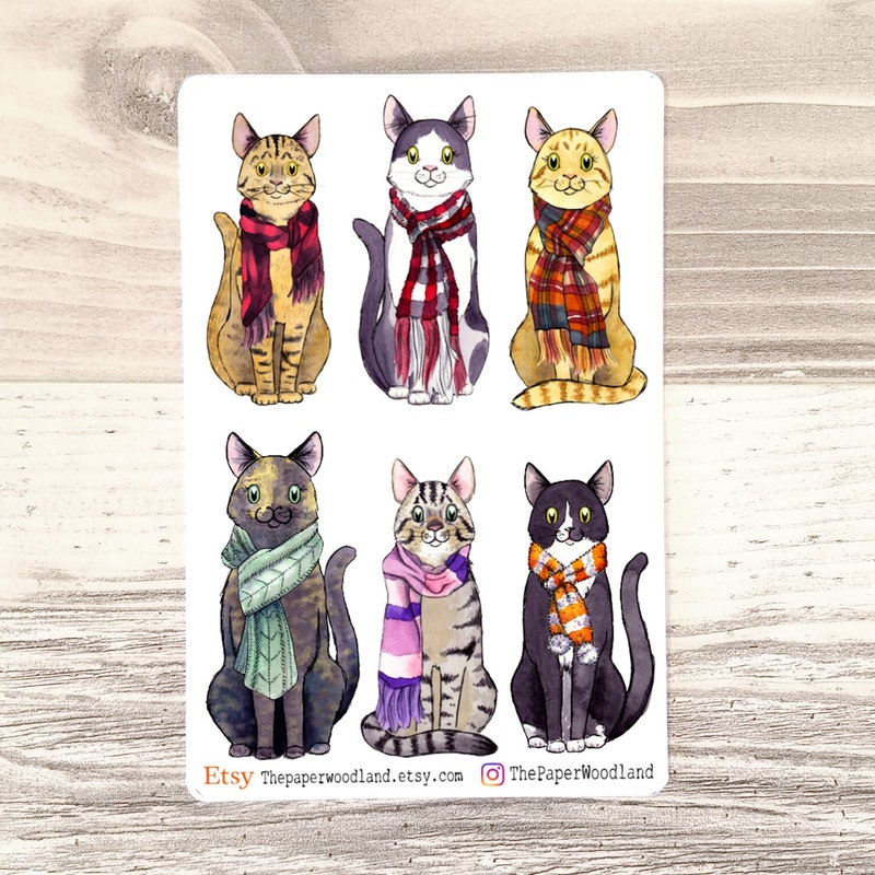 Hand Drawn Stickers - Etsy