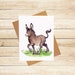 Donkey Card Cute Animal Card Farm Watercolor Greeting Card - Etsy