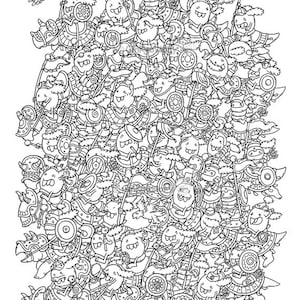 Nomad Monsters Coloring Pages / DIY Digital Printable Colouring Pages ...